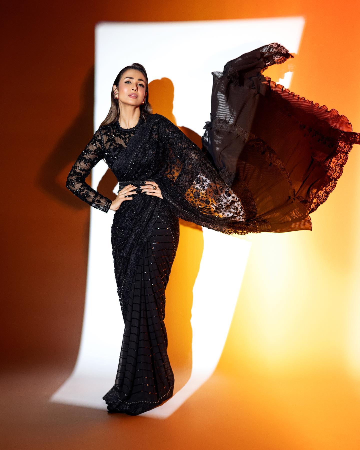 Malaika Arora in Aarya saree set – JadeByMK