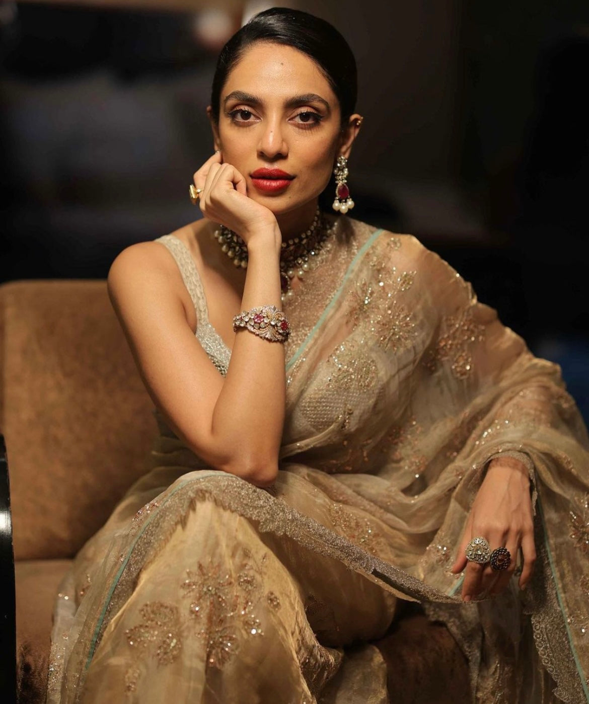 Sobhita Dhulipala in Seher saree – JadeByMK